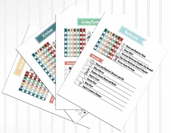 Printable Picture Chore Chart and Clean Up Games For Kids - Sly Spoon