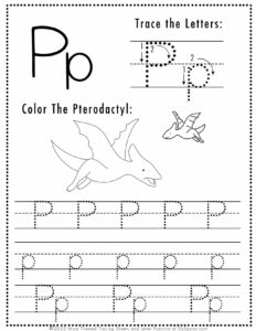 Free Printable Letter P Worksheets! - Sly Spoon