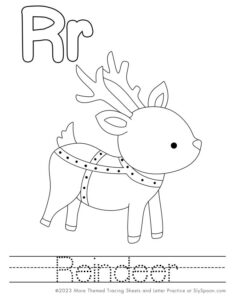 Joyful Learning: Free Printable Christmas-Themed Letter R Worksheets ...
