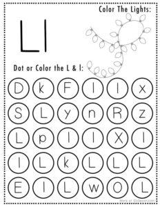 Joyful Learning: Free Printable Christmas-Themed Letter L Worksheets ...