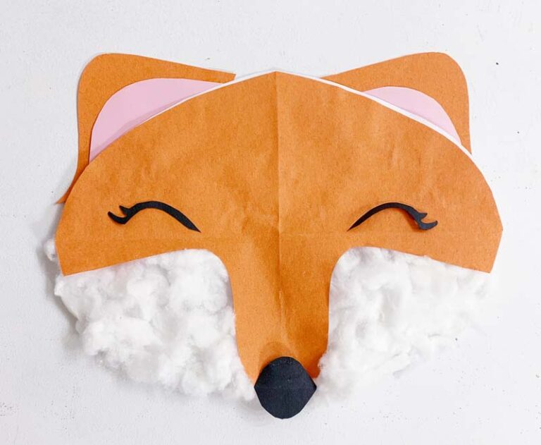 Fun Letter F Craft - Making a Fuzzy Fox Face - Sly Spoon