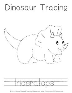 Roar into Learning with Dinosaur-Themed Letter Tracing Worksheets - Sly ...