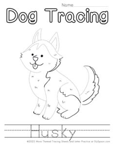 Unleashing Creativity with Free Printable Dog Pencil Control Tracing ...