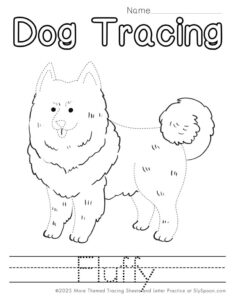 Unleashing Creativity with Free Printable Dog Pencil Control Tracing ...