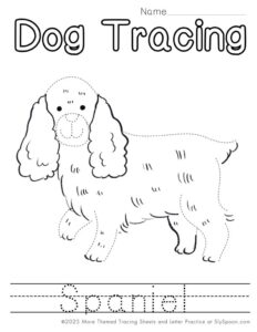 Unleashing Creativity with Free Printable Dog Pencil Control Tracing ...
