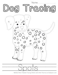 Unleashing Creativity with Free Printable Dog Pencil Control Tracing ...