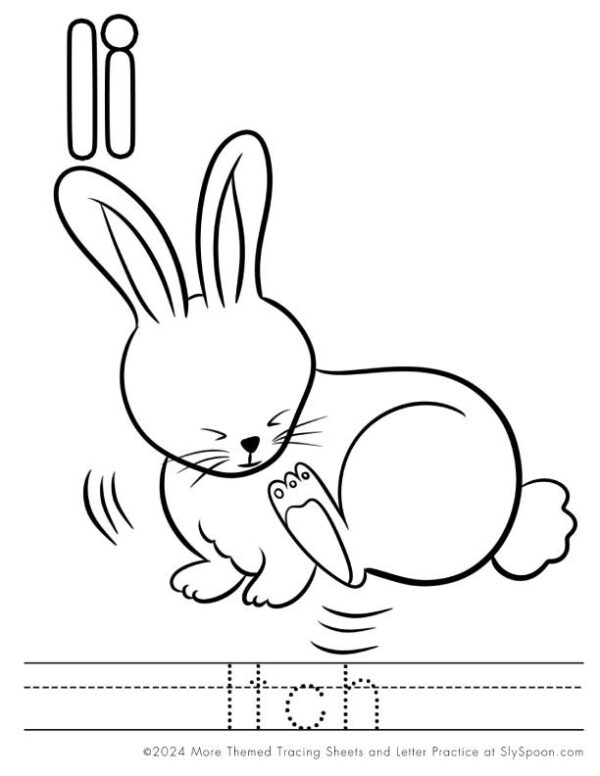 Hop into Learning With Free Printable Easter Themed Letter I Tracing ...