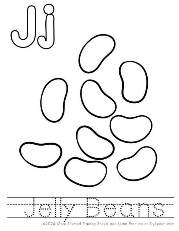 Hop into Learning With Free Printable Easter Themed Letter J Tracing ...