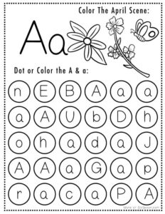 Hop into Learning With Free Printable Easter Themed Letter A Tracing ...