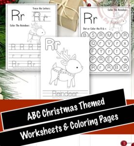 Joyful Learning: Free Printable Christmas-Themed Letter R Worksheets ...
