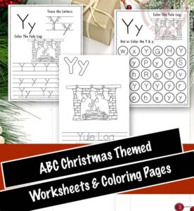 Joyful Learning: Free Printable Christmas-Themed Letter Y Worksheets ...