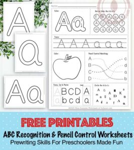 Free Printable Letter A Worksheets! - Sly Spoon