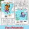 11 Free Printable Dog Themed Color by Number Pages for Kids with a Cute ...
