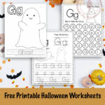 Free Printable Halloween Themed Letter G Dot Marker Activity Worksheets ...