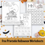 Free Printable Halloween Themed Letter H Coloring and Activity ...