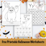 Free Printable Halloween Themed Letter Y Dot Marker Activity Worksheets ...