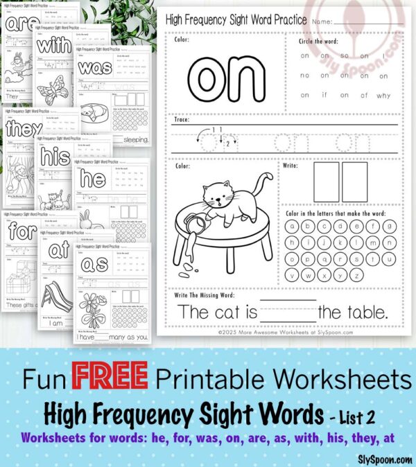 200+ Free Printable Sight Word Worksheets | Fry & Dolch Word Printables ...