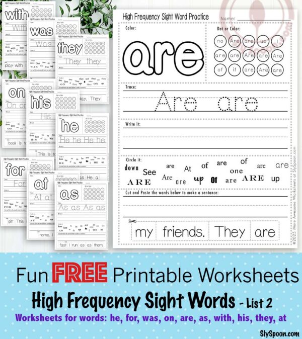 200+ Free Printable Sight Word Worksheets | Fry & Dolch Word Printables ...