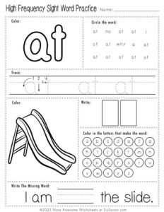Boost Early Literacy Skills with Free Printable Sight Word Worksheets ...