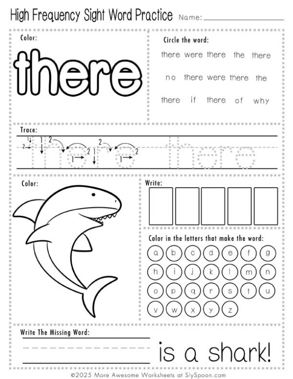 Boost Early Literacy Skills with Free Printable Sight Word Worksheets ...