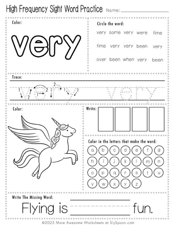Boost Early Literacy Skills with Free Printable Sight Word Worksheets ...