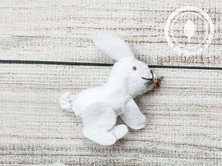 How to Hand Sew a Simple Felt Bunny Rabbit - Free Printable Pattern ...