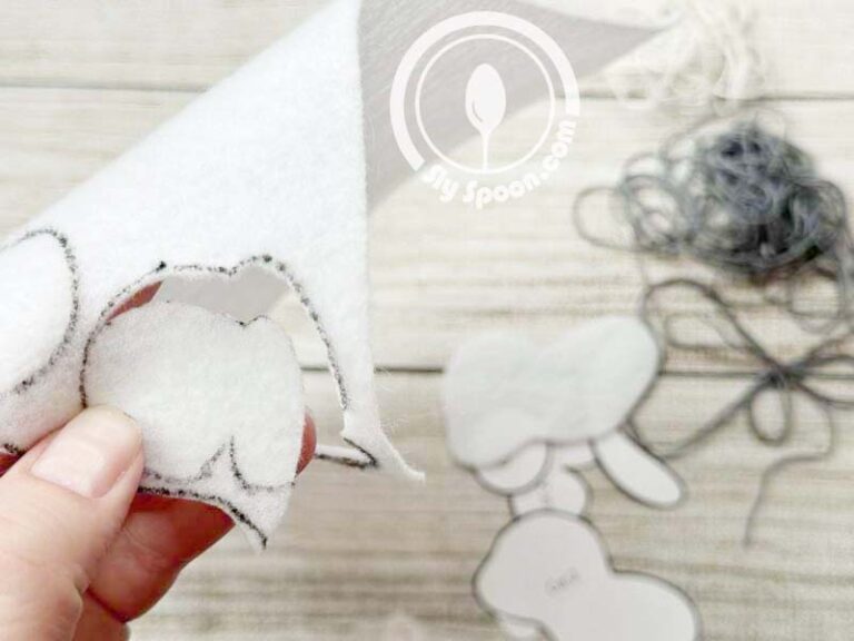 How to Hand Sew a Simple Felt Bunny Rabbit - Free Printable Pattern ...