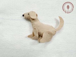 How to Hand Sew a Simple Felt Puppy Dog - Free Printable Pattern ...