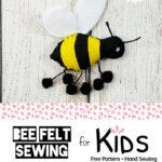 Free Printable Easy Felt Bee Pattern – Great for Beginners and Kids ...