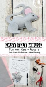 How to Sew an Easy Felt Mouse (or Rat!) Plushie with a Free Printable ...