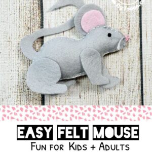 How to Sew an Easy Felt Mouse (or Rat!) Plushie with a Free Printable ...
