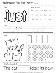 200+ Free Printable Sight Word Worksheets | Fry & Dolch Word Printables ...