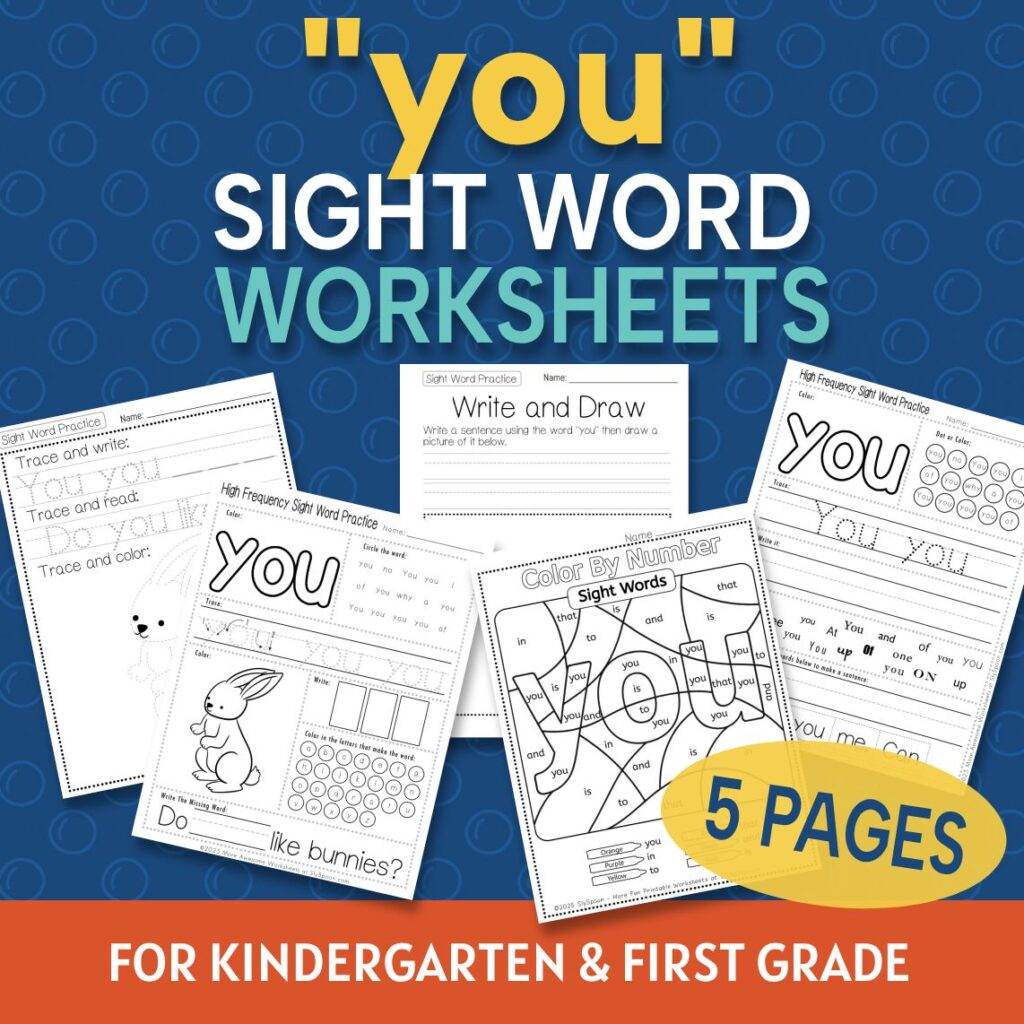 Sight Word Activity Pack – Volume 1 & 2 Mega Bundle (A, The, Of, And ...