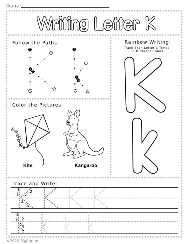 Letter Formation Worksheets A–Z | Handwriting Practice with Tracing ...