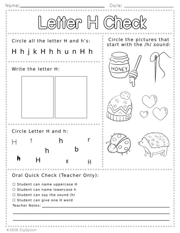 Alphabet Letter Check Worksheets A–Z | Letter Recognition & Beginning ...