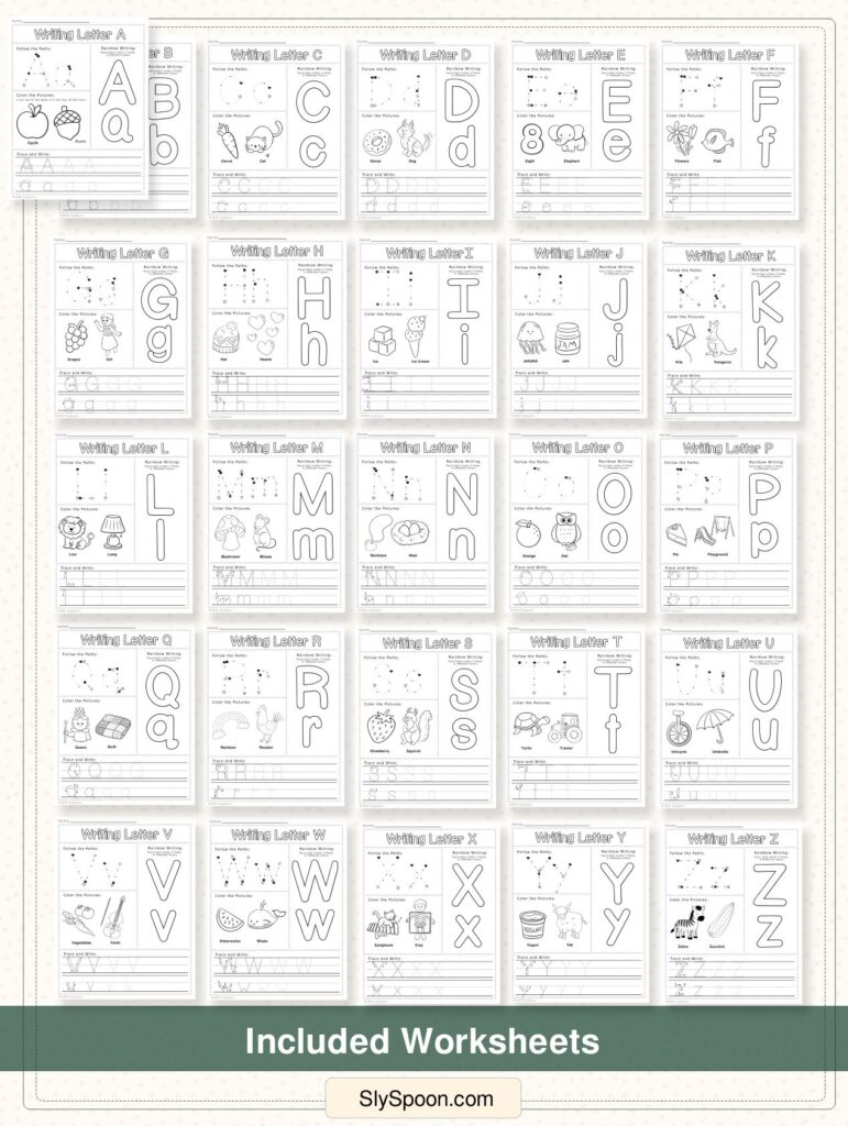 Letter Formation Worksheets A–Z | Handwriting Practice with Tracing ...